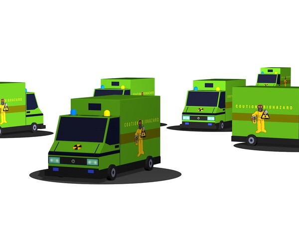 ArtStation - Biohazard cargo transportation vehicle Low poly | Resources