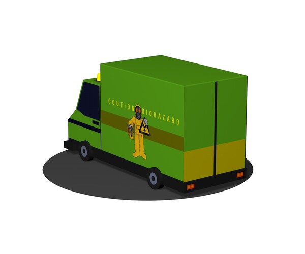 ArtStation - Biohazard cargo transportation vehicle Low poly | Resources