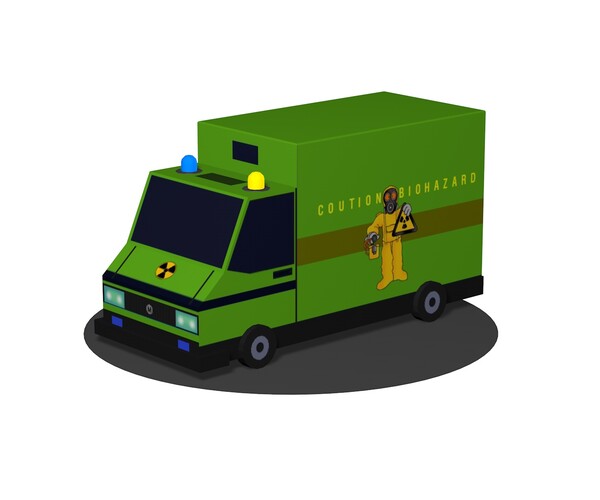 ArtStation - Biohazard cargo transportation vehicle Low poly | Resources