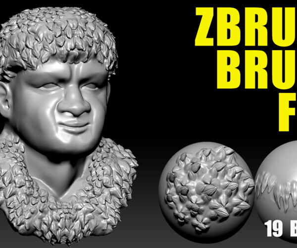 ArtStation - 19 zbrush brush fur | Brushes