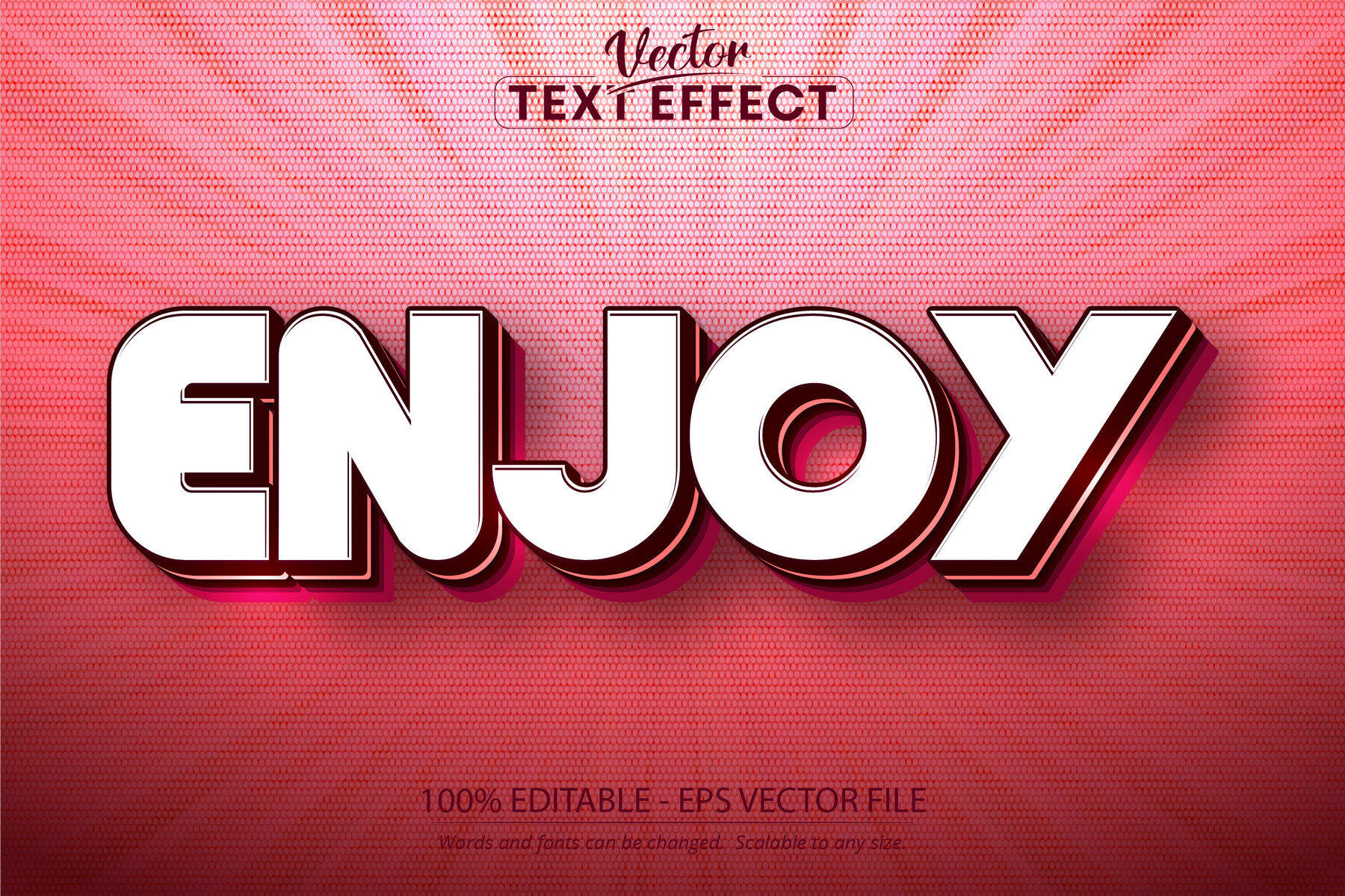 ArtStation - Enjoy text, cartoon style editable text effect | Artworks