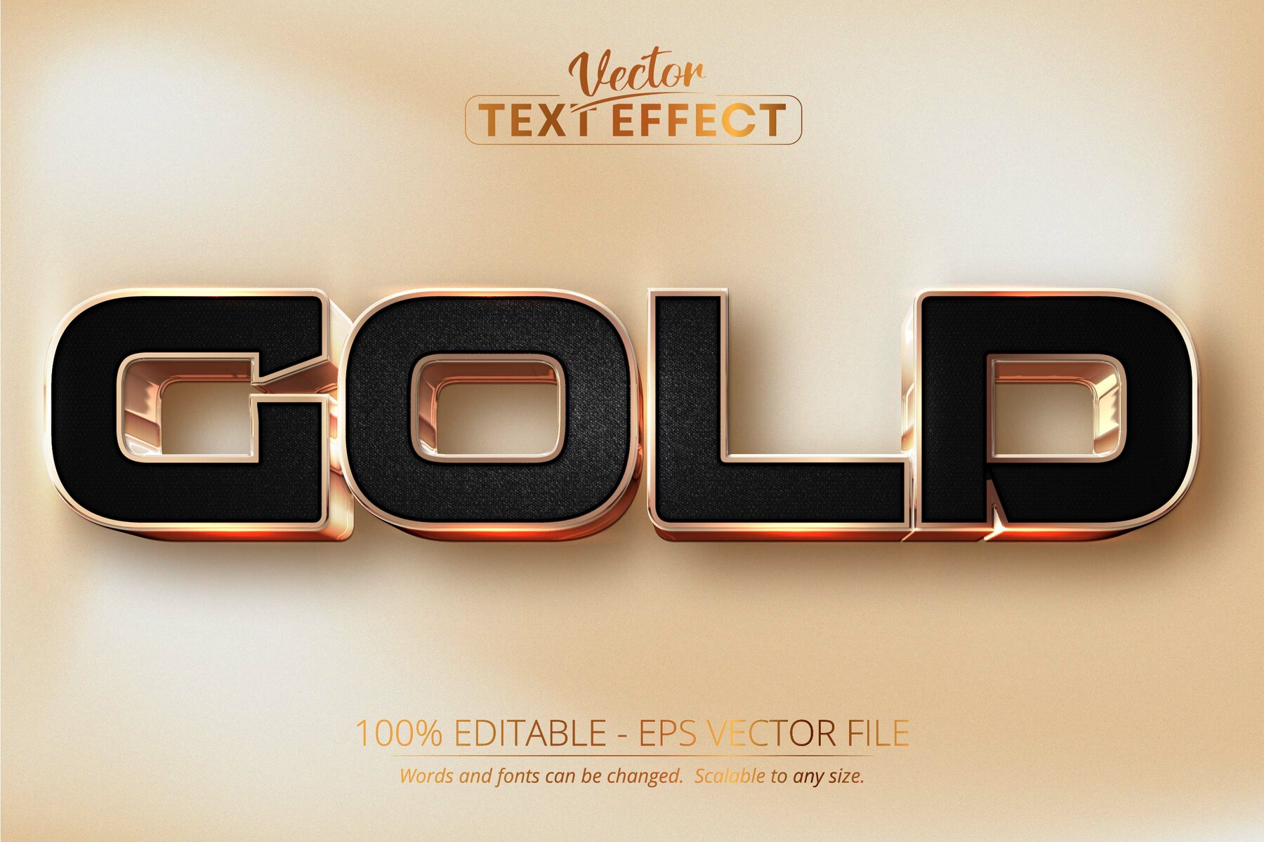 ArtStation - Gold text, luxury rose gold editable text effect | Artworks