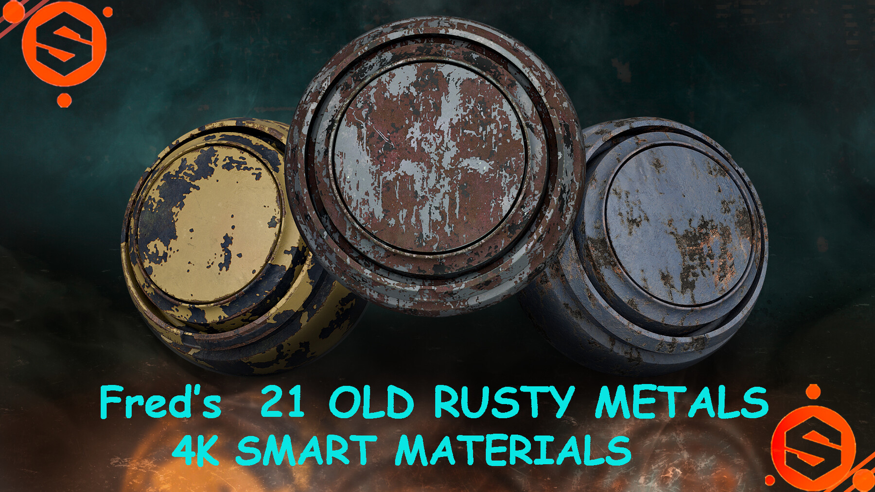 Fred - 21 Rusty Old Smart Materials (4k) Vol 1