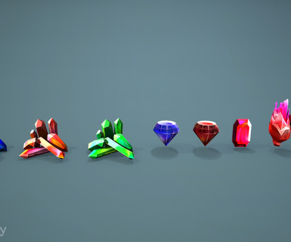 ArtStation - Stylized Crystal Collection | Game Assets