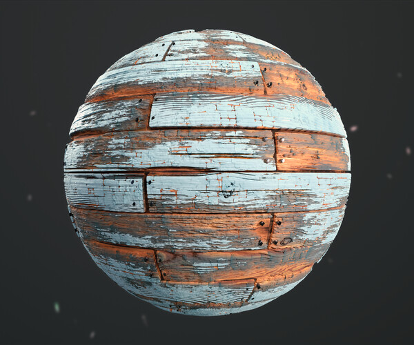 ArtStation - Painted wood planks material | Game Assets