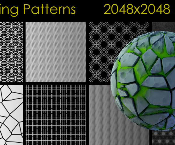 ArtStation - 75 Tilleable patterns | Game Assets
