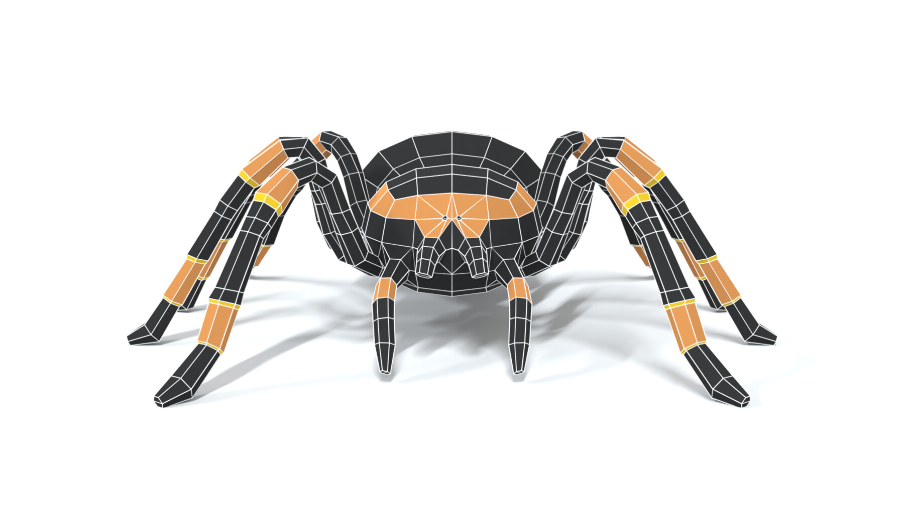 ArtStation - Low Poly Cartoon Tarantula | Game Assets