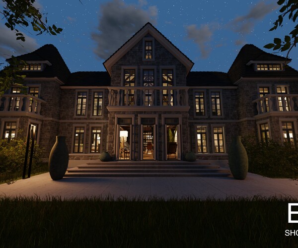 ArtStation - Large Mansion 2021 Blender Eevee and Cycles 1 | Resources