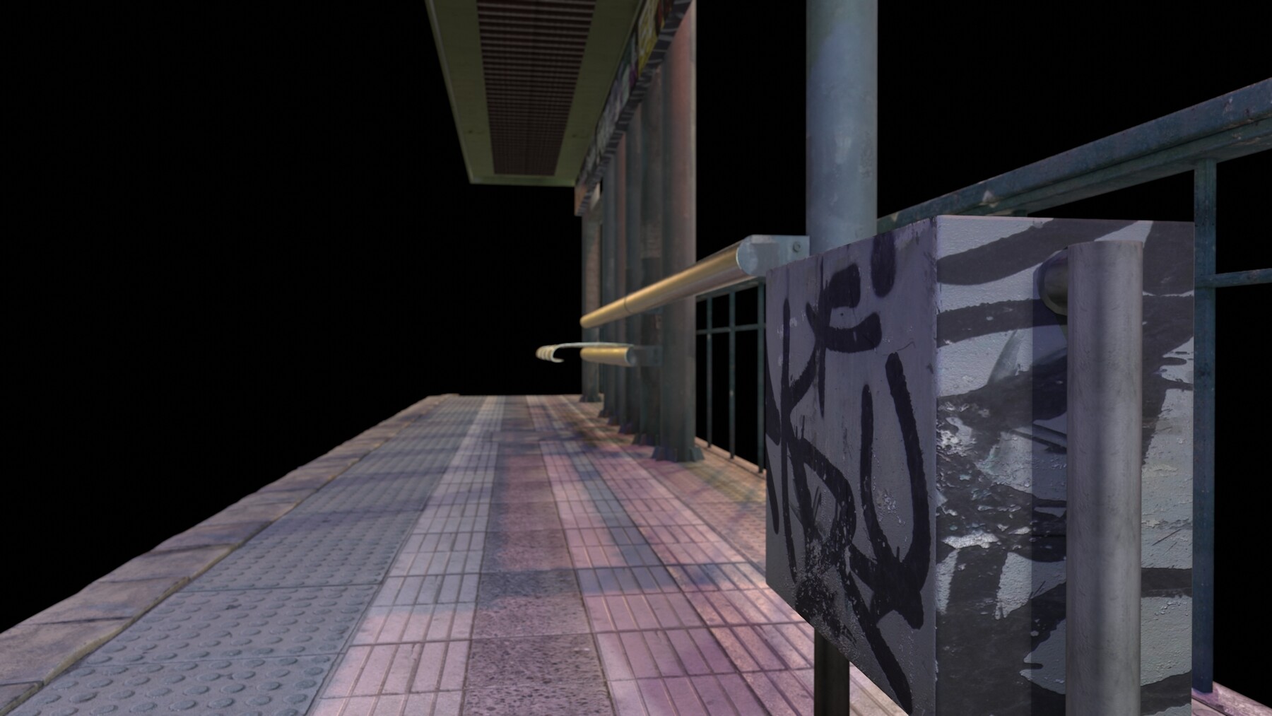 ArtStation - Bus Stop | Game Assets