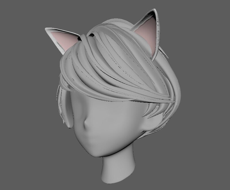 ArtStation - Low-poly Anime Ears | Resources