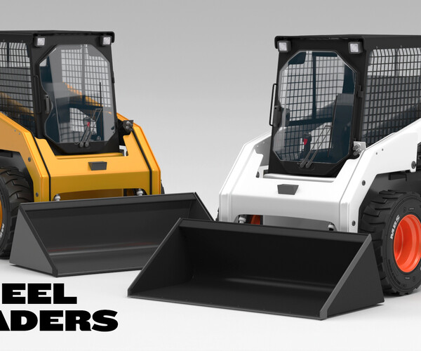 ArtStation - Bobcat and Caterpillar loaders 3D model | Game Assets