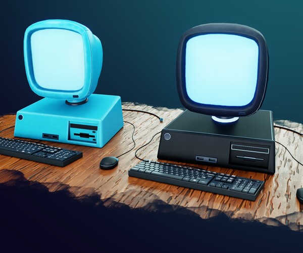 ArtStation - Stylized Computer | Game Assets