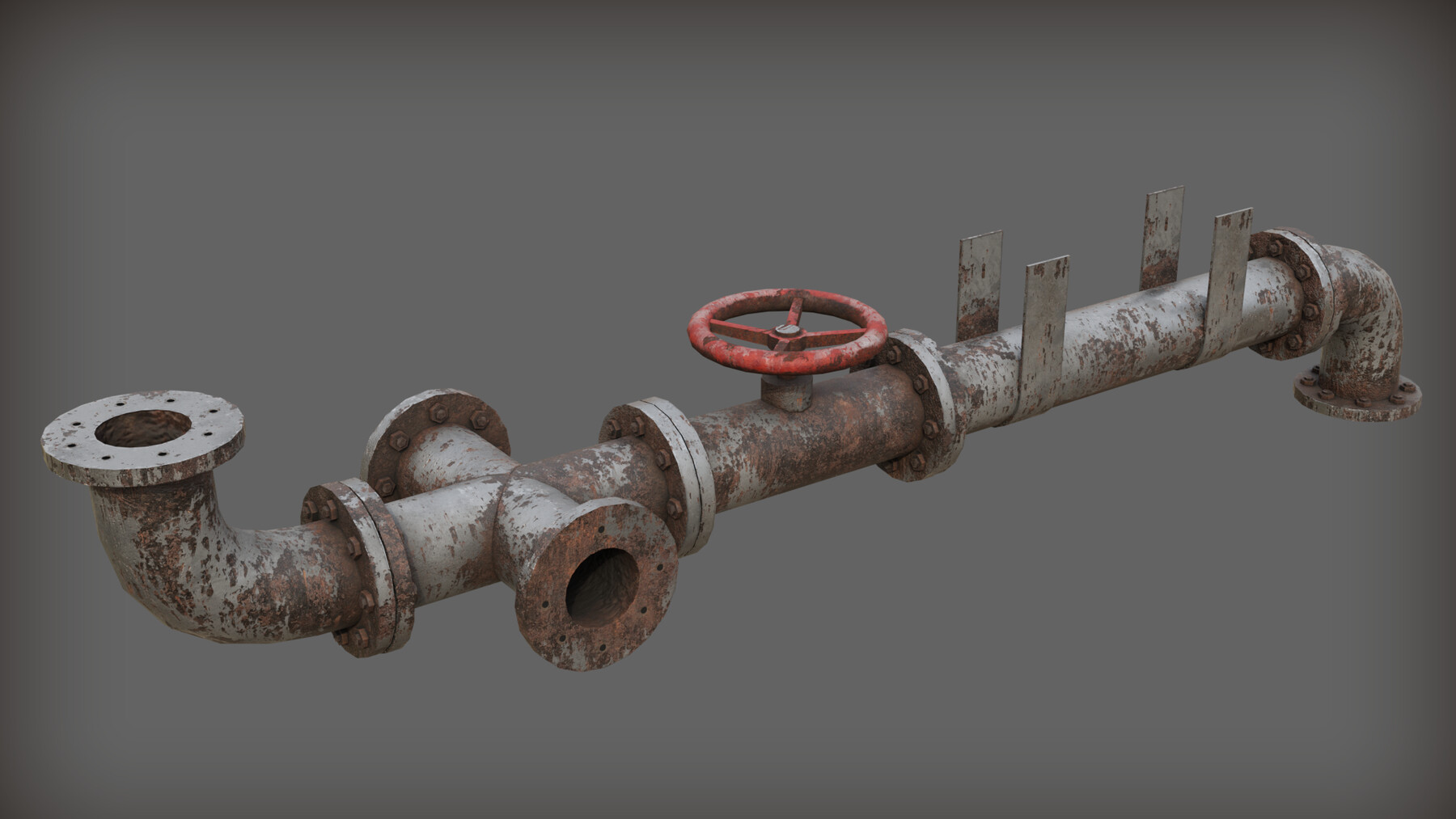 ArtStation - Rusty Modular Pipes | Game Assets