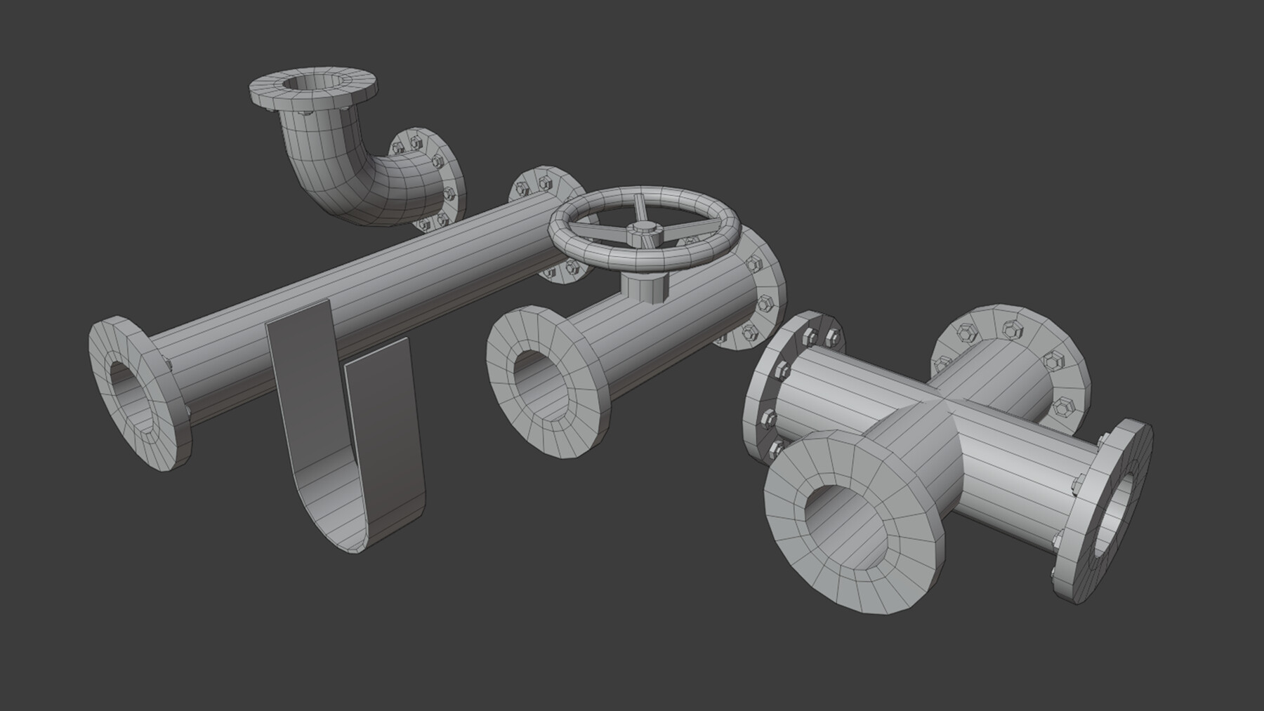 ArtStation - Rusty Modular Pipes | Game Assets