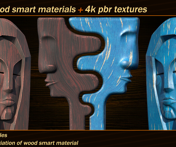 ArtStation - 20 High Quality Wood Smart Material Bundle + 4k PBR ...