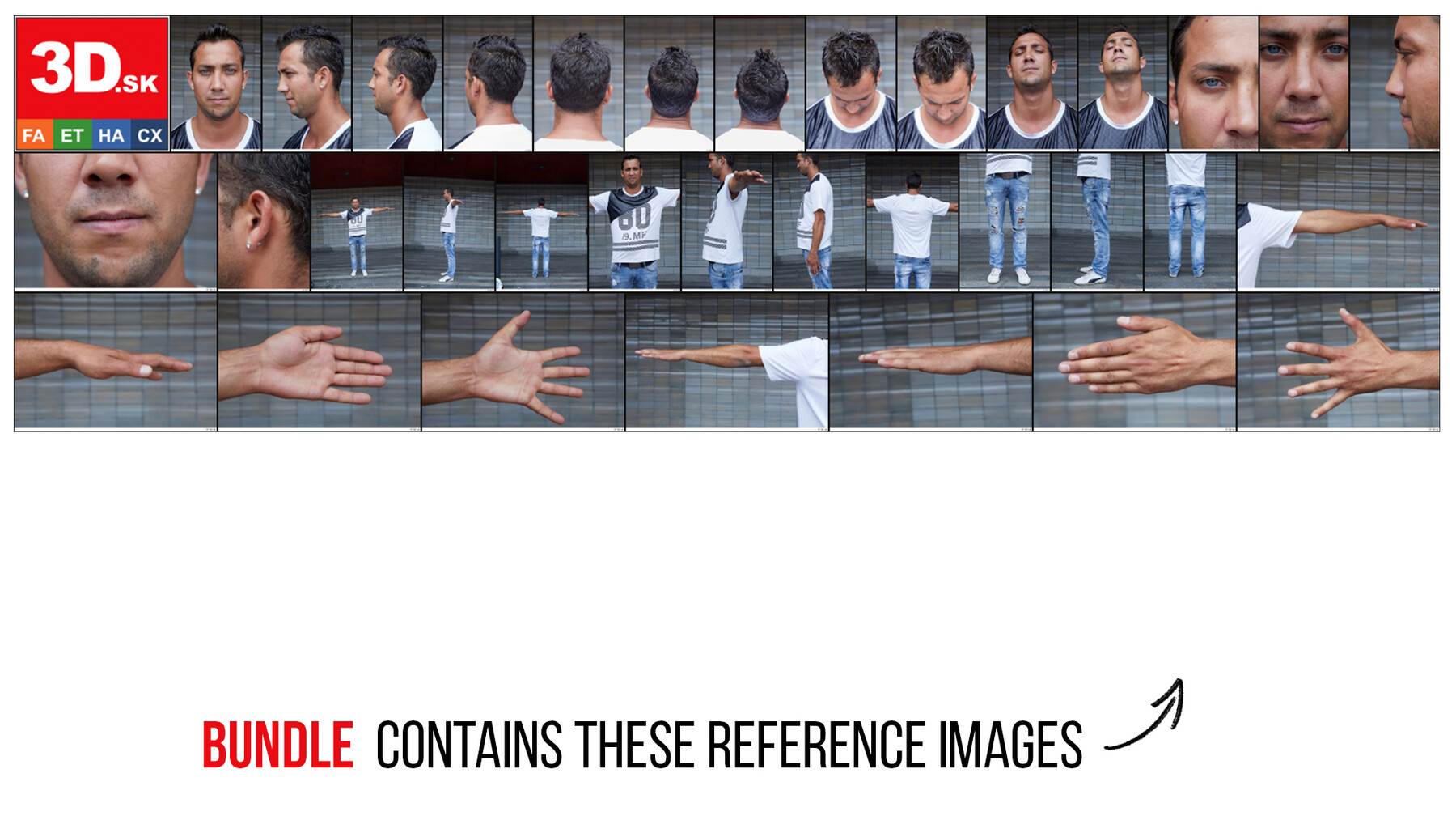 ArtStation - T-POSE & DETAILS | Male Photo References # 634 | Resources