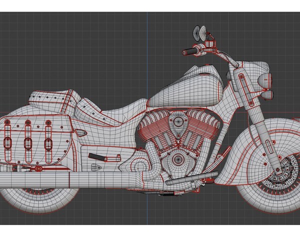 ArtStation - Custom Vintage Motorcycle Low Poly | Game Assets