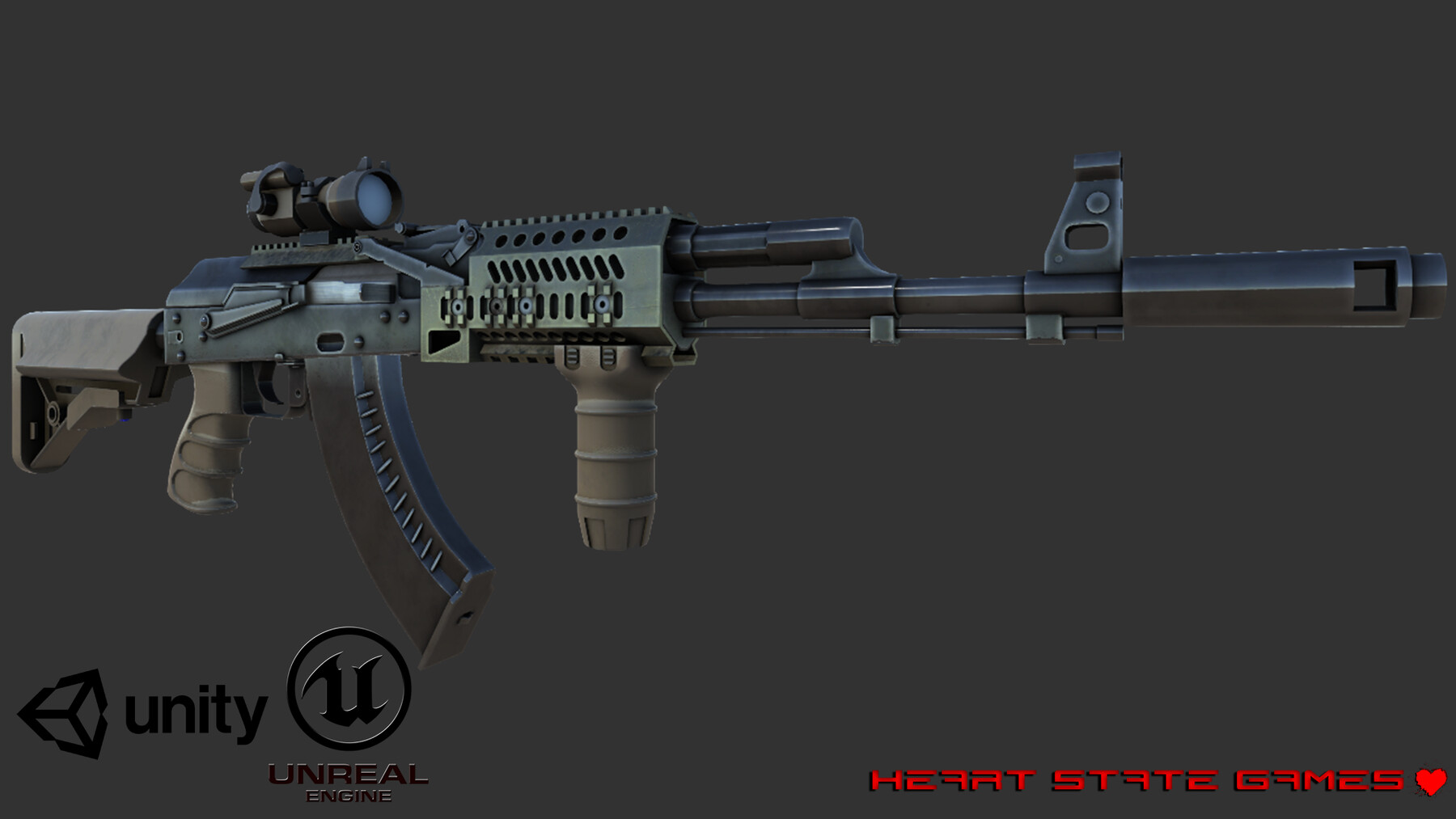 ArtStation - FPS Gun 4K - Rifle 1 | Game Assets