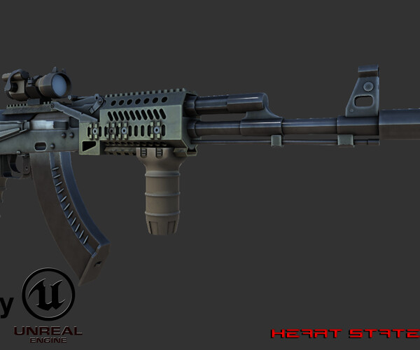 ArtStation - FPS Gun 4K - Rifle 1 | Game Assets