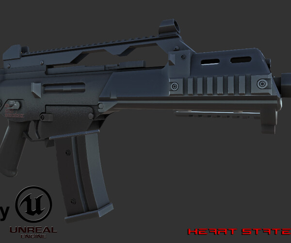 ArtStation - FPS Gun 4K - Rifle 3 | Game Assets