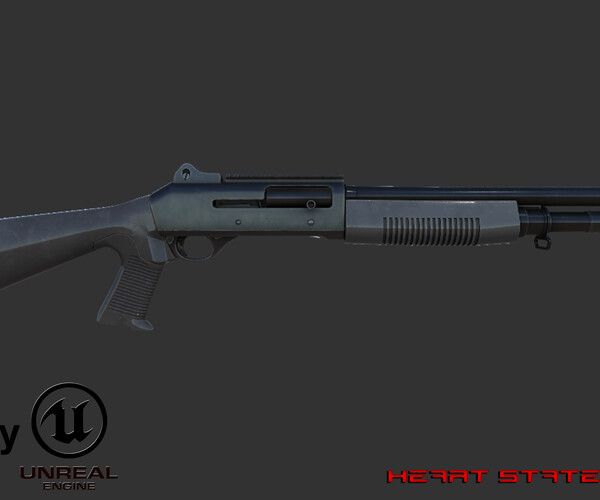 ArtStation - FPS Gun 4K - Shotgun 2 | Game Assets