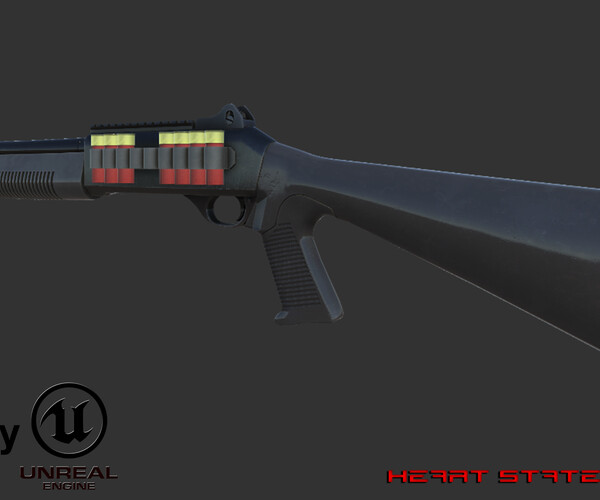 ArtStation - FPS Gun 4K - Shotgun 2 | Game Assets