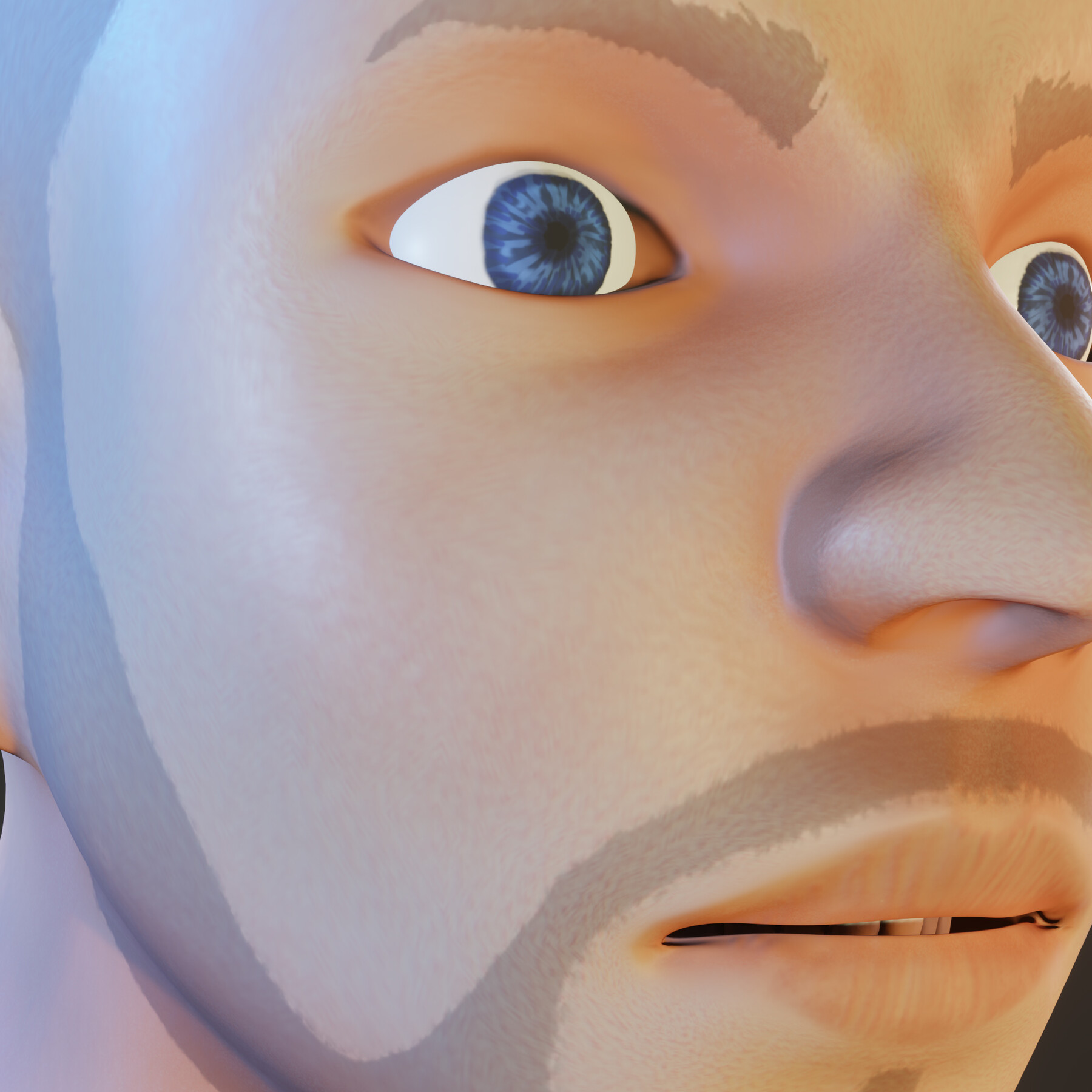 ArtStation - Head for practice hair particle system | Resources