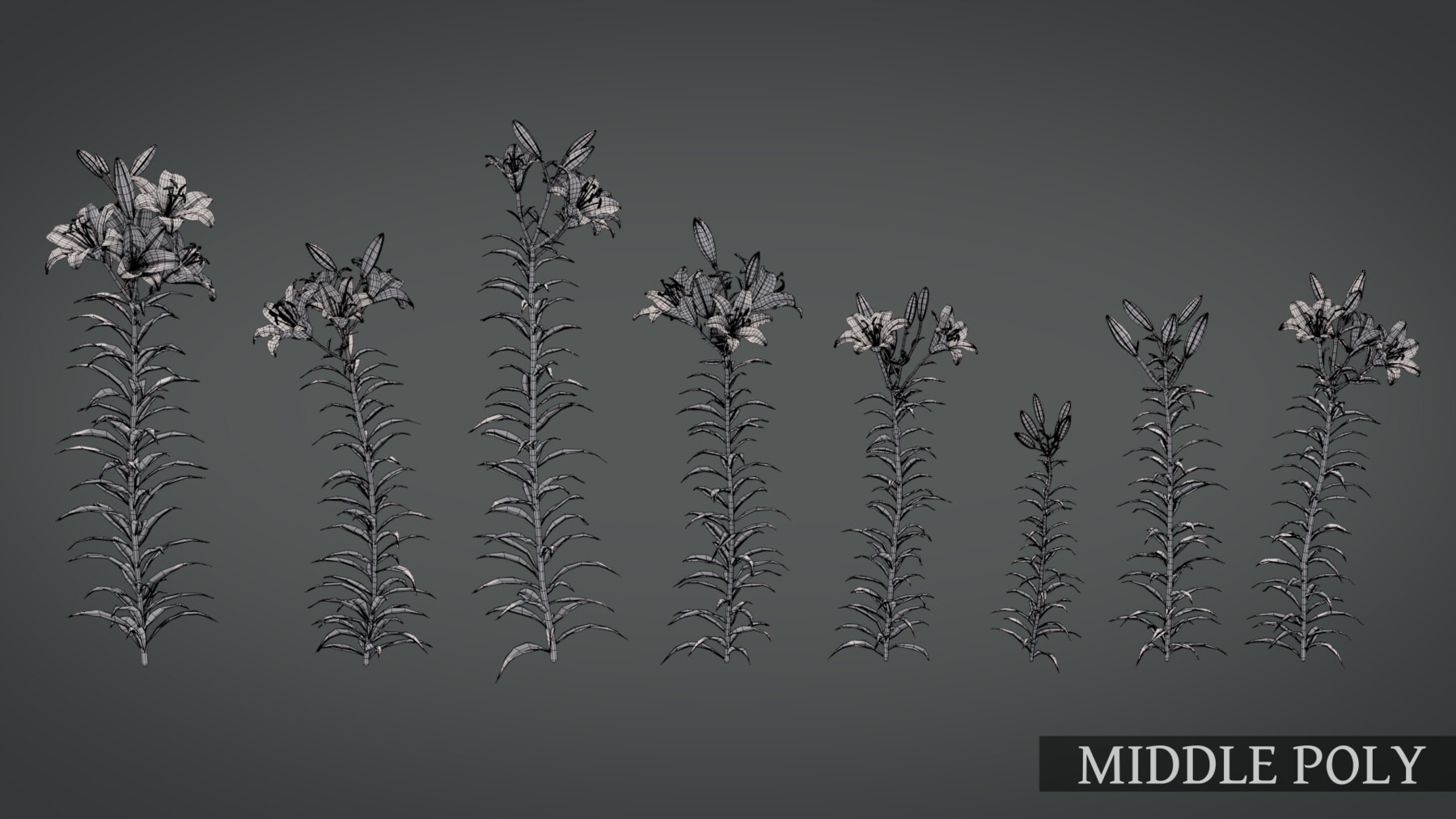 ArtStation - 3D Flower | Lily Flower | Game Assets