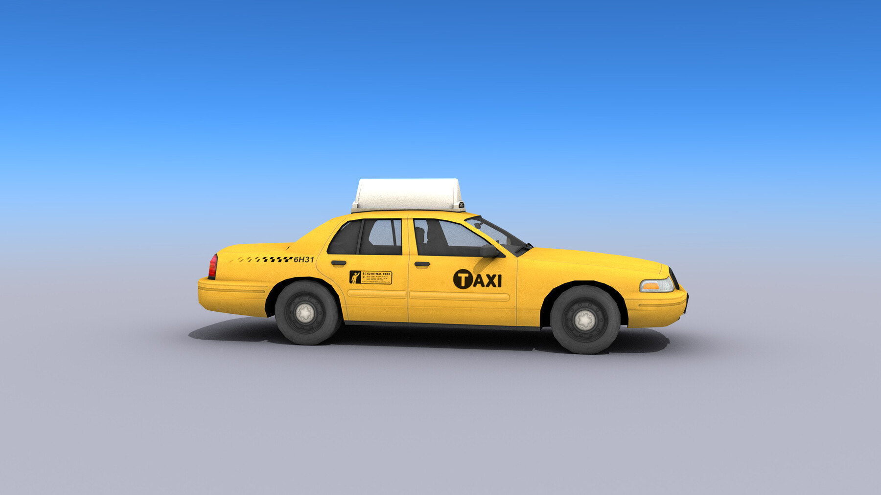 ArtStation - New York Taxi Low-poly 3D model | Resources