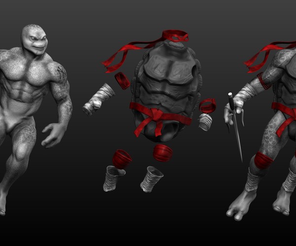 ArtStation - Raphael--[TMNT-2003] | Game Assets