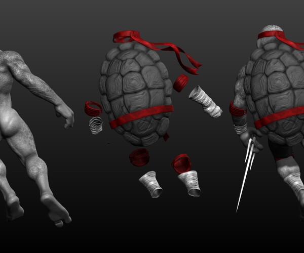 ArtStation - Raphael--[TMNT-2003] | Game Assets