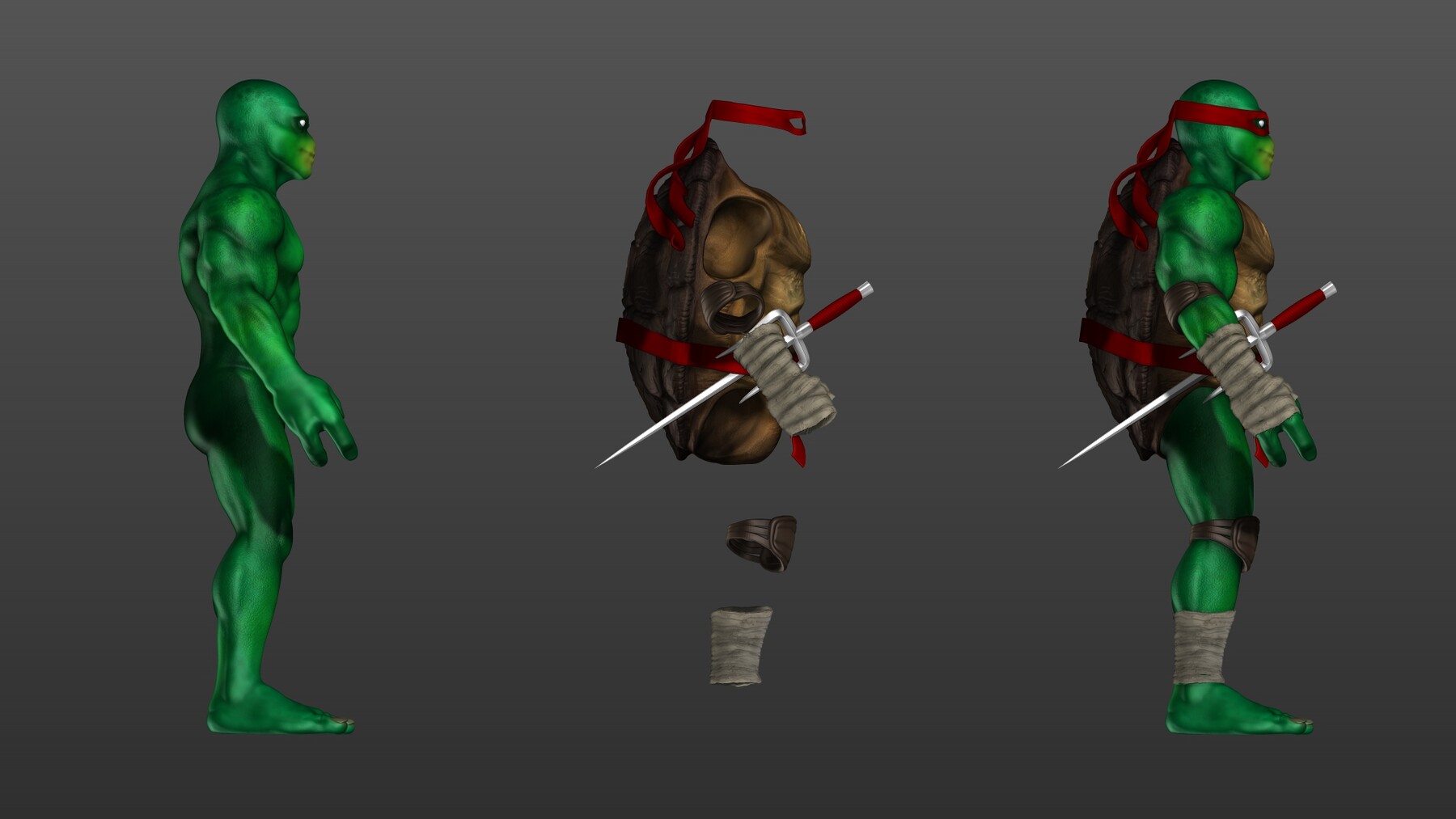 ArtStation - Raphael--[TMNT-2003] | Game Assets