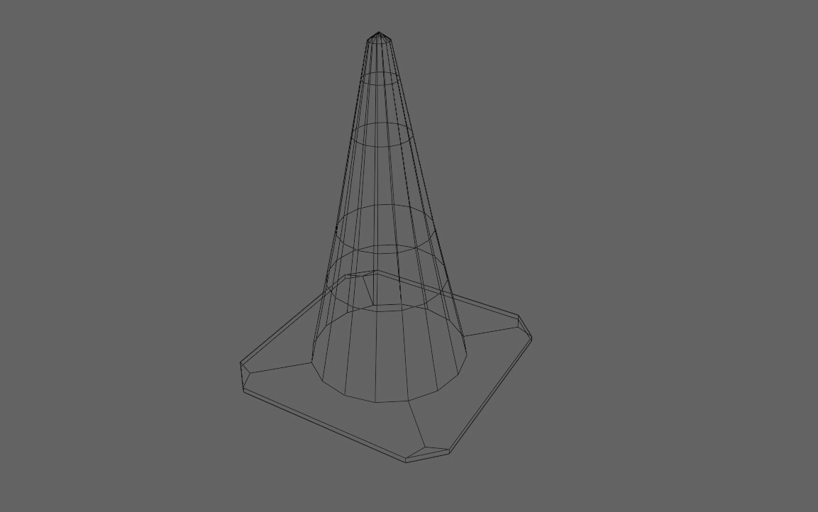 ArtStation - Street Cone Low-poly 3D model | Game Assets
