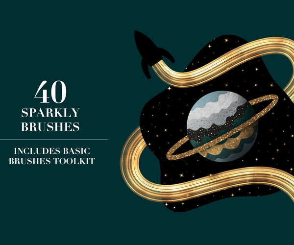 ArtStation - Sparkly Procreate Brush Set | Brushes