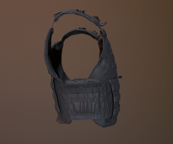 ArtStation - Tactical Bullet Proof Vest - PBR Lowpoly Game Ready | Game ...