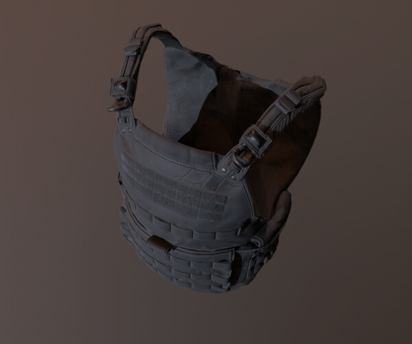 ArtStation - Tactical Bullet Proof Vest - PBR Lowpoly Game Ready | Game ...