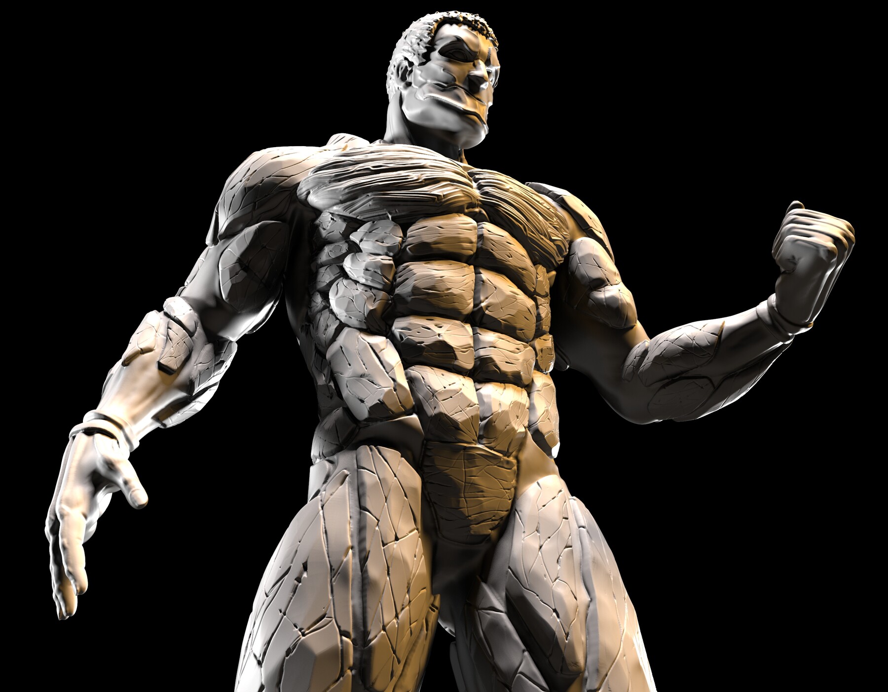 ArtStation - THE ARMORED TITAN STATUE | Game Assets