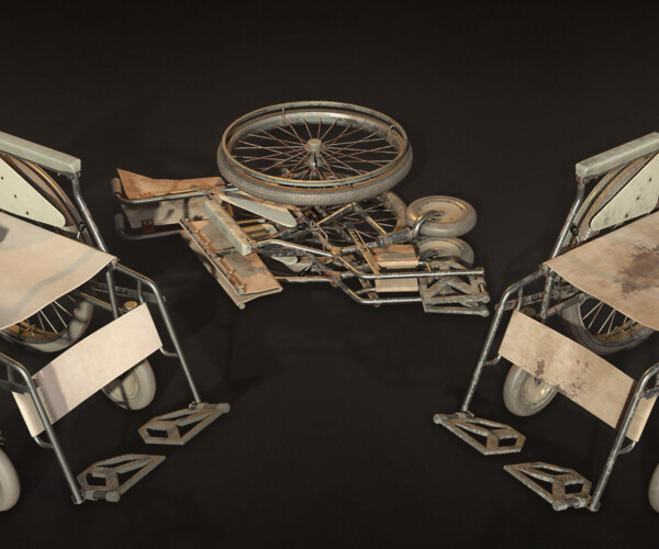ArtStation - Old Hospital Wheelchair | Game Assets