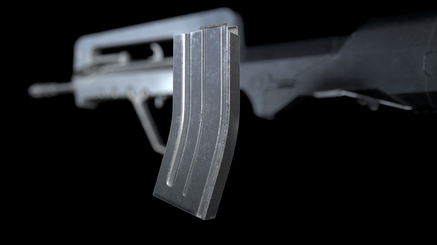 ArtStation - Famas G2 PBR Worn Low-poly 3D model | Game Assets