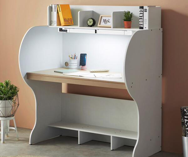 ArtStation - Elite Reading Room Desk with 1230 Wide Emotion LED Stand ...