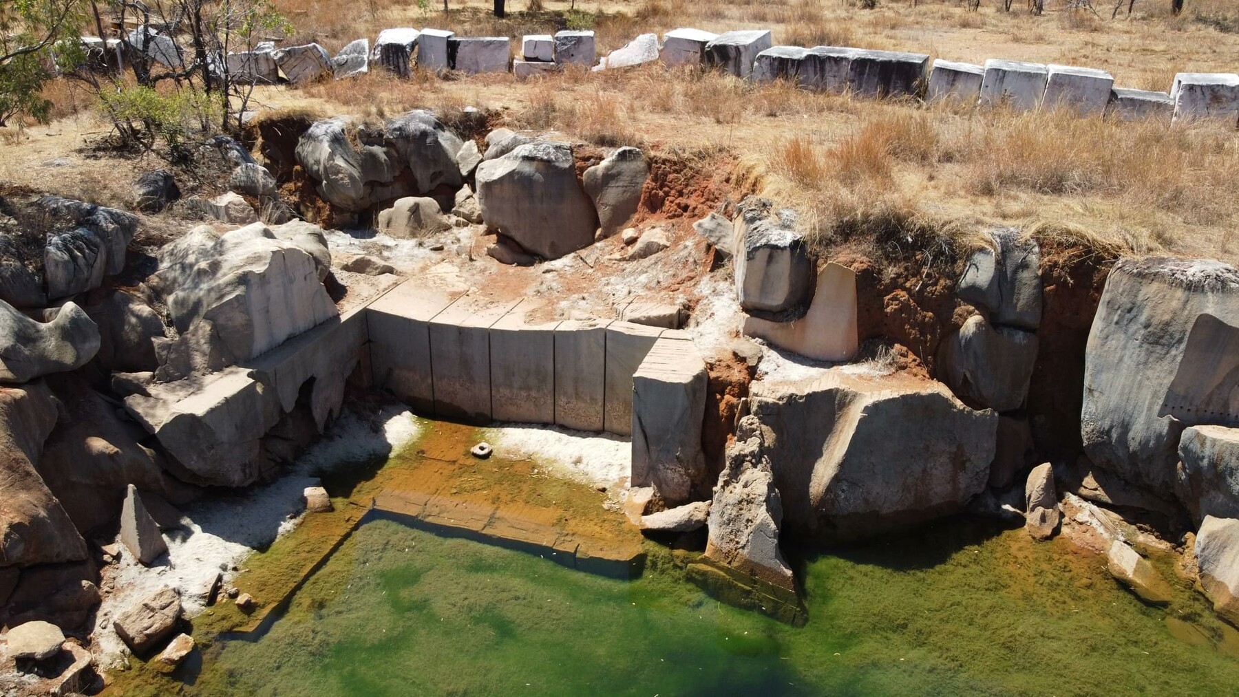 ArtStation - 143 photos of Grey Marble Quarry Green Pool | Resources