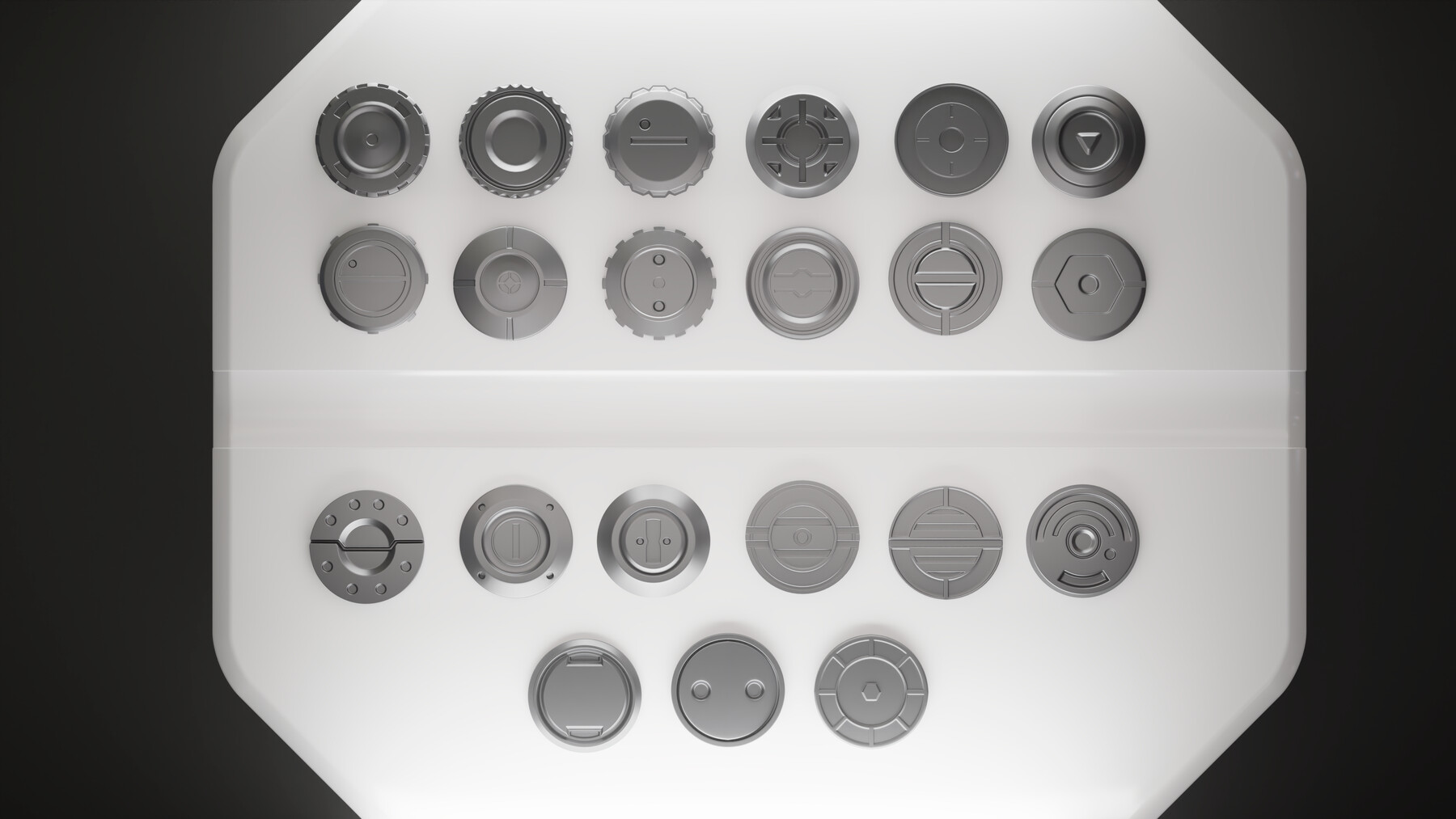 ArtStation - Sci-fi bolts - MEGA PACK | Brushes