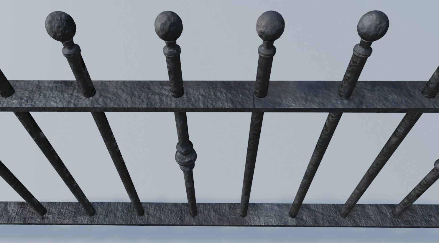 ArtStation - Iron Railings 3D Model | Game Assets