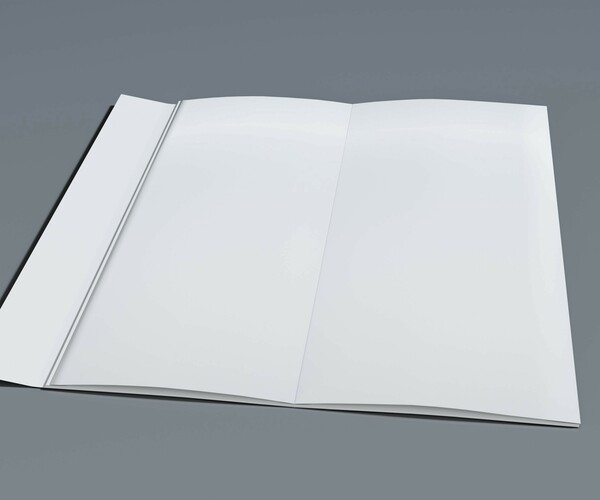 ArtStation - Opened Booklet with Flap and 28 Pages | Resources