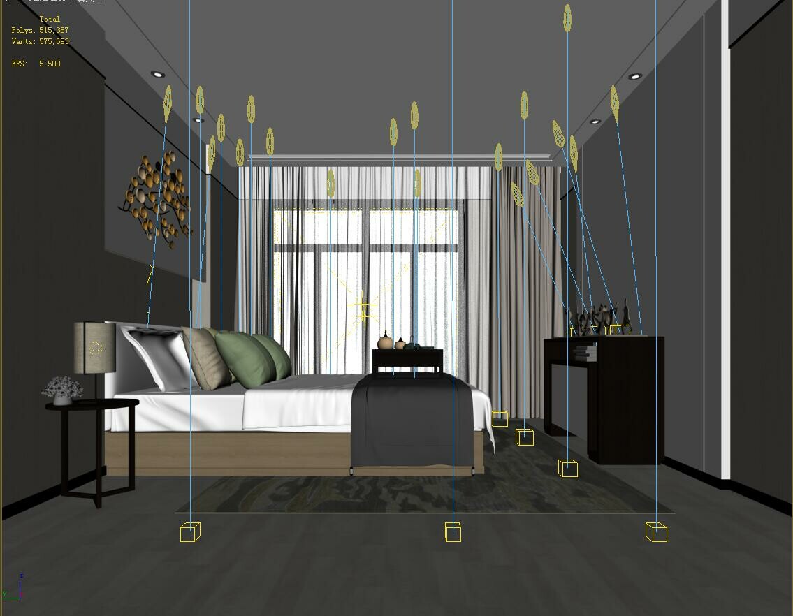 ArtStation - Stylish master bedroom design 38 | Resources