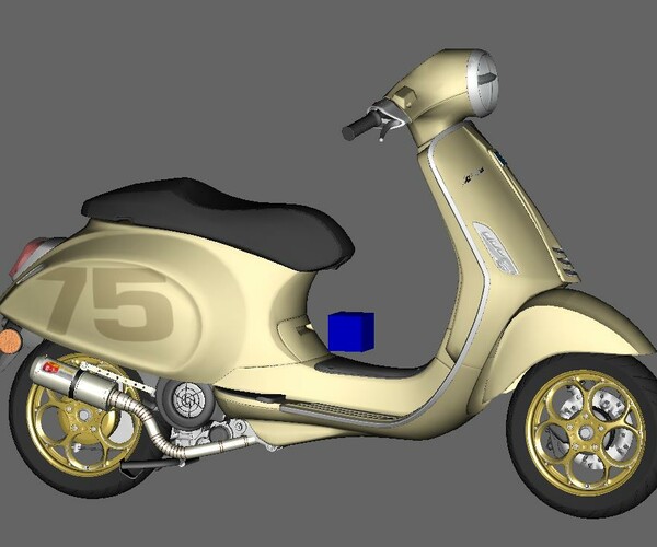 ArtStation - GTA MOD : Vespa Primavera Modified | Game Assets
