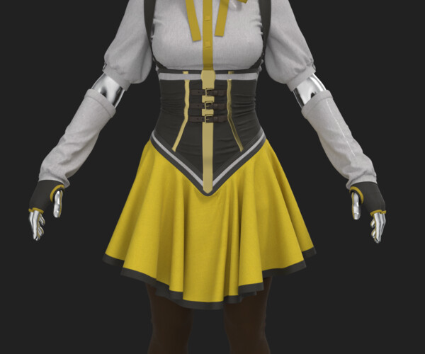 ArtStation - Fan-Art Mami Tomoe Marvelous Designer/Clo3d project + OBJ ...