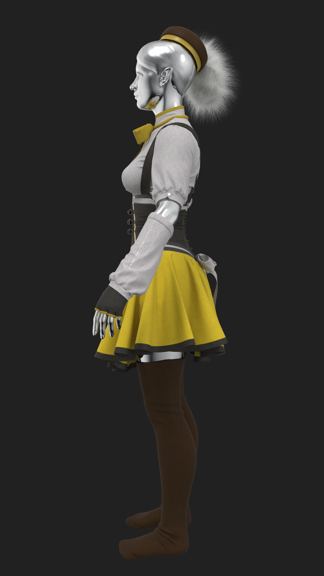 ArtStation - Fan-Art Mami Tomoe Marvelous Designer/Clo3d project + OBJ ...