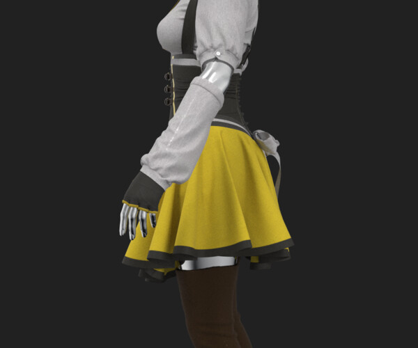ArtStation - Fan-Art Mami Tomoe Marvelous Designer/Clo3d project + OBJ ...