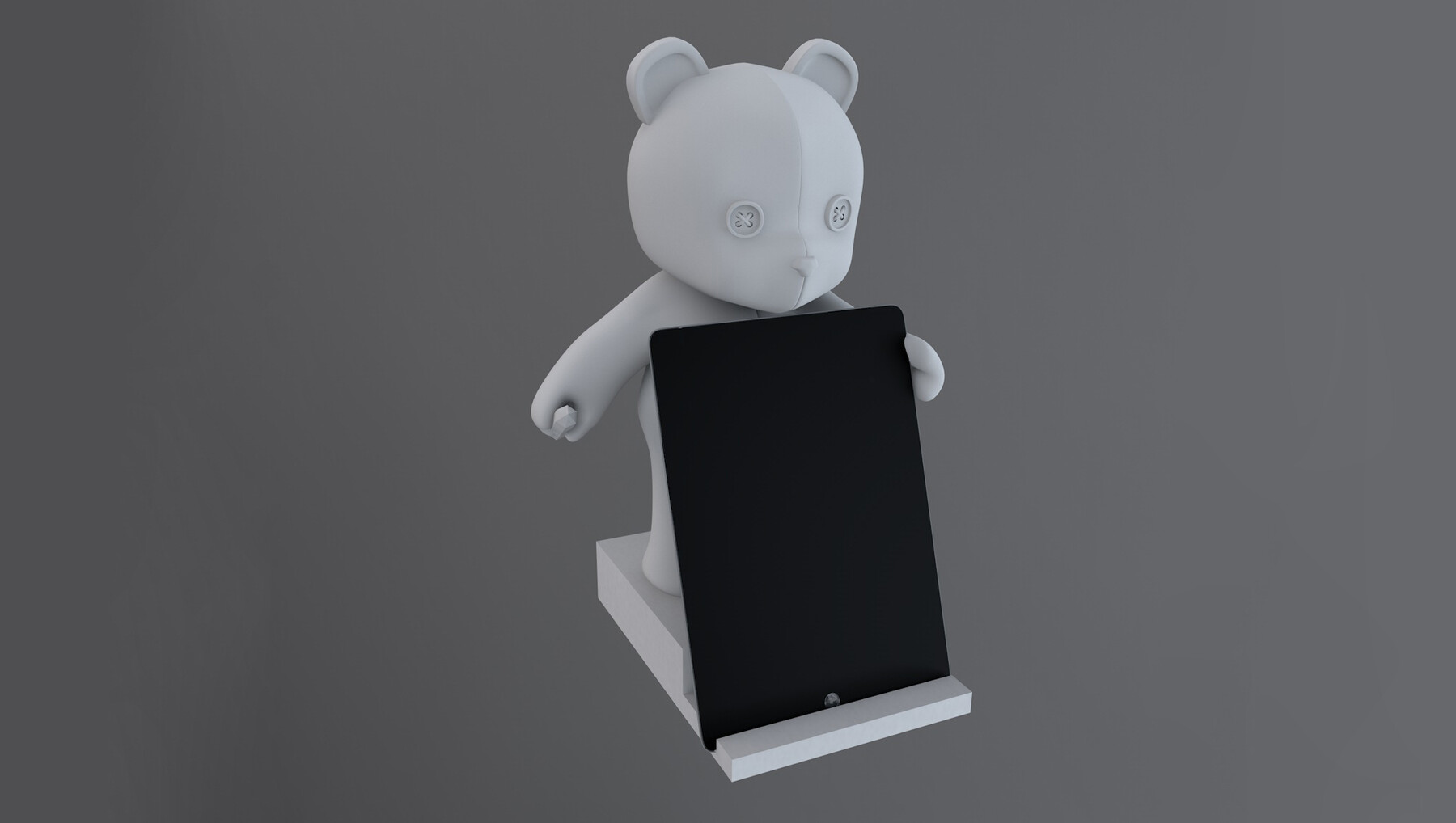 ArtStation - Bear Ipad / tablet holder for 3D print | Resources
